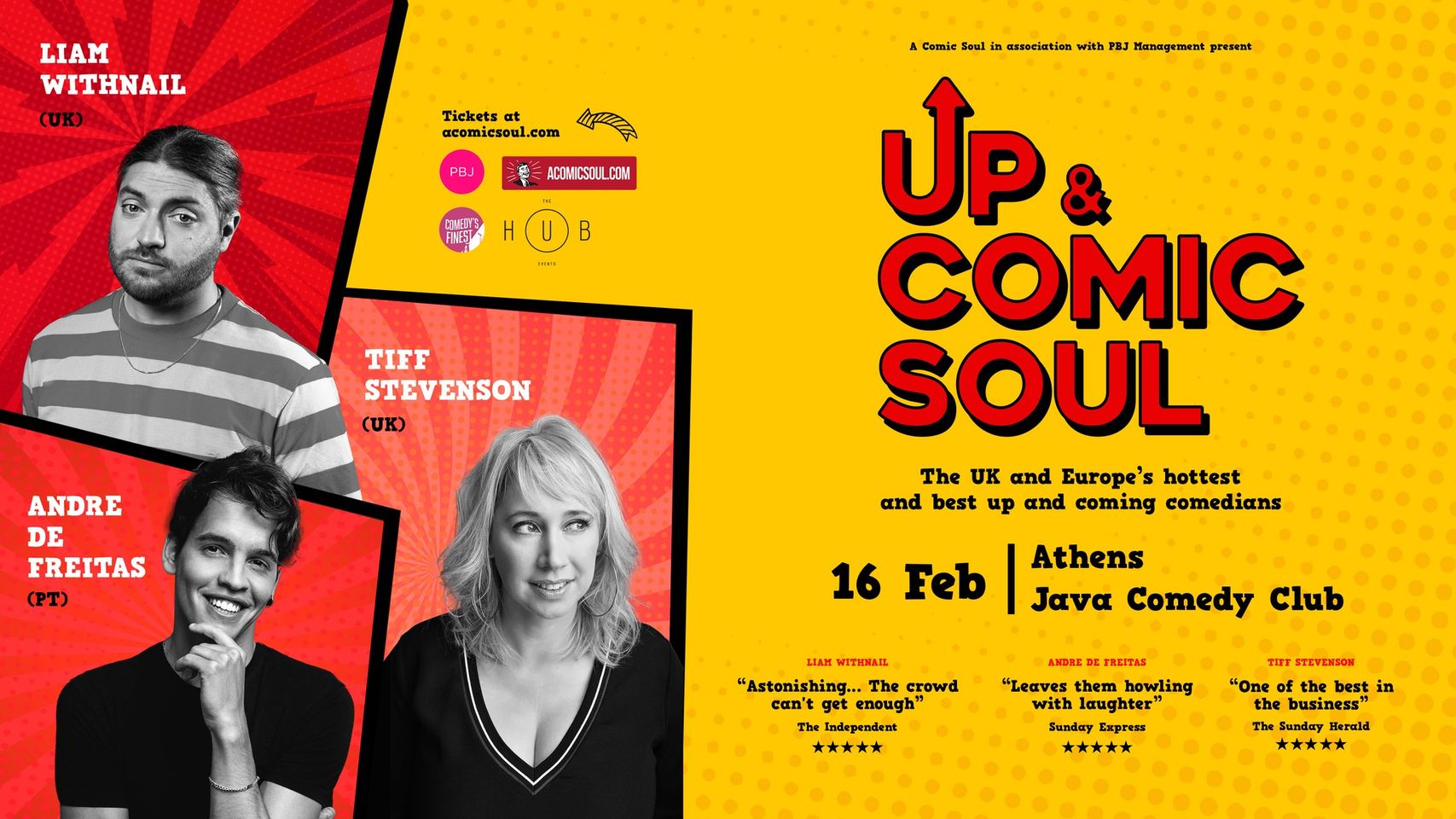 UP & COMIC SOUL: LIAM WITHNAIL, TIFF STEVENSON and ANDRE DE FREITAS ...
